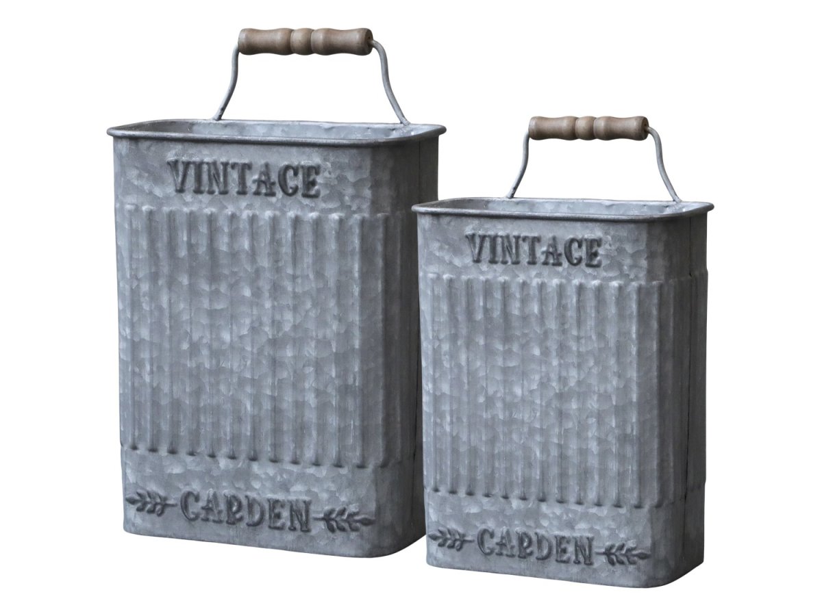 Chic Antique - opbevarings kasse til ophæng i zink look - Chic Antique ...